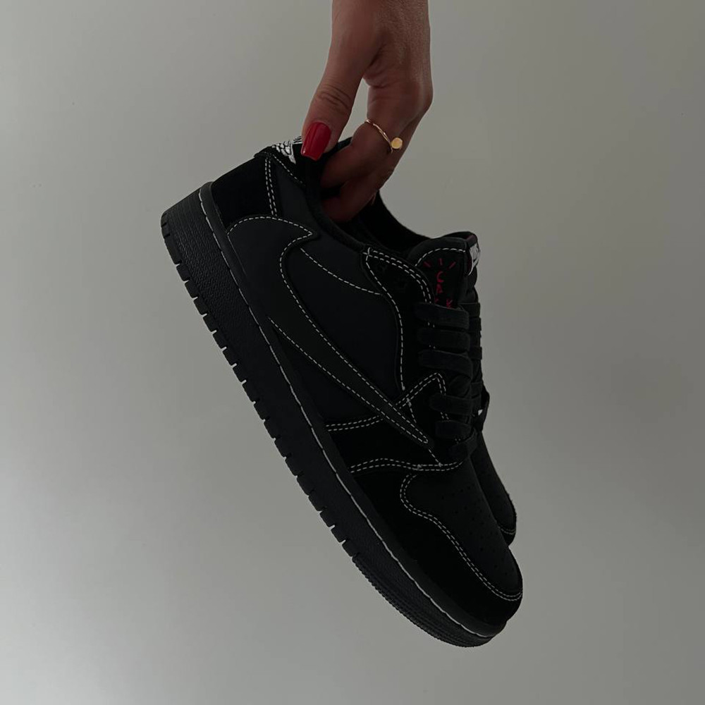 Nike Travis Scott x Air Jordan 1 Low Black Phantom Sneakers